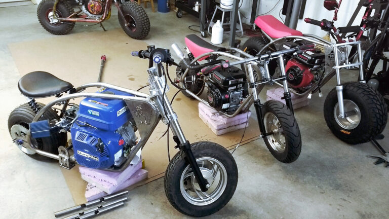 Custom Homemade mini bike build plans! - Me Going Fast