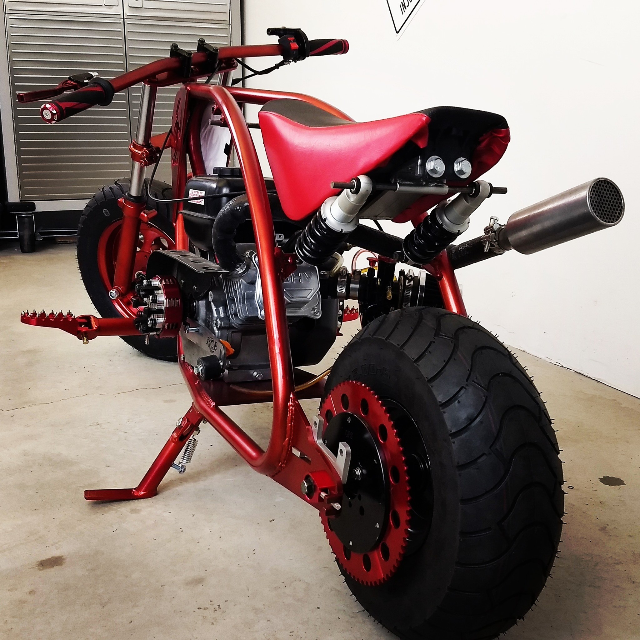 Custom Homemade mini bike build plans! - Me Going Fast